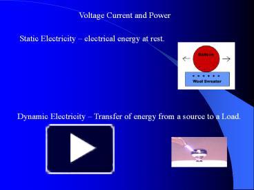 Voltage Current and Power presentation | free to download
