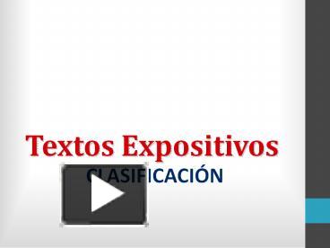 Textos Expositivos presentation | free to download