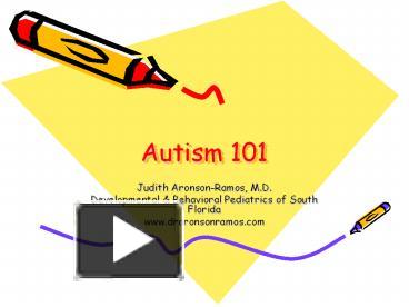 Autism 101 presentation | free to view
