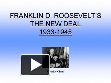 FRANKLIN D. ROOSEVELT presentation | free to view