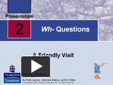 WH-Questions presentation | free to download
