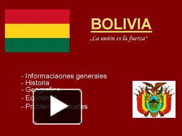 BOLIVIA presentation | free to download