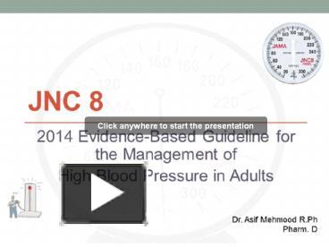 PPT – JNC 8 PowerPoint presentation | free to view - id: 7df8c5-YTRmN