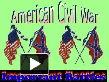 American Civil War presentation | free to view