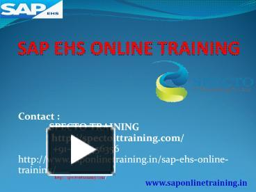 PPT – sap ehs training|sap ehs online training in uk PowerPoint presentation | free to download ...