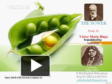 The Sower presentation | free to download