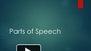 parts of speech presentation | free to download