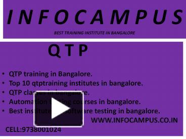 Quality QTP presentation | free to download