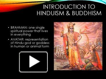 Introduction to Hinduism presentation | free to view