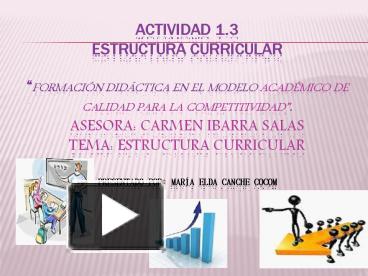 PPT – ACTIVIDAD 1.3 ESTRUCTURA CURRICULAR PowerPoint presentation | free to download - id ...