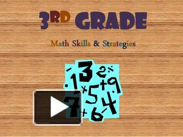 PPT – 3rd Grade Math Skills PowerPoint presentation | free to view - id ...