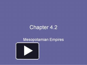Mesopotamian Empires presentation | free to download