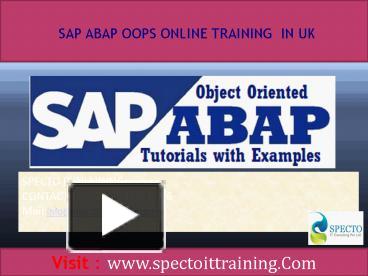 PPT – sap abap oops online training in uk PowerPoint presentation | free to download - id ...