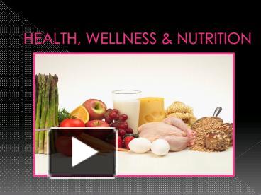 Food and Nutrition presentation | free to download