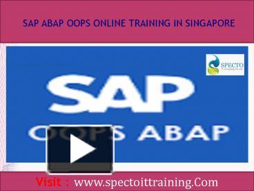 PPT – sap abap oops online training in singapore PowerPoint presentation | free to download - id ...