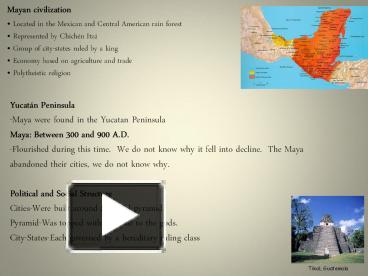 Mesoamerican Civilizations presentation | free to download