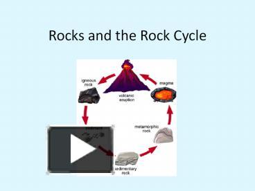 PPT – Rocks%20and%20the%20Rock%20Cycle PowerPoint presentation | free ...