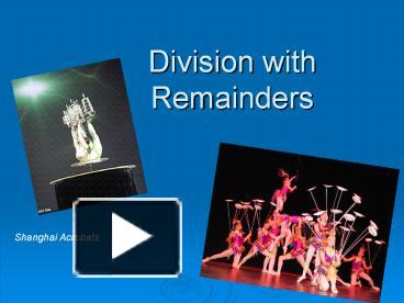 Division with Remainders presentation | free to view