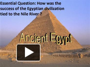 PPT – Ancient Egypt PowerPoint presentation | free to view - id: 7fc015 ...