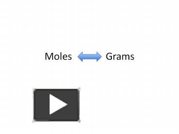 PPT – Moles Grams PowerPoint presentation | free to view - id: 7fe2fd-MzkzN