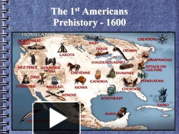 PPT – The 1st Americans Prehistory - 1600 PowerPoint presentation ...