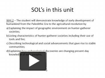 PPT – SOL PowerPoint presentation | free to view - id: 7feeab-YzUwN