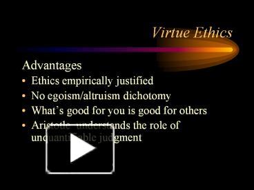 Virtue Ethics presentation | free to download