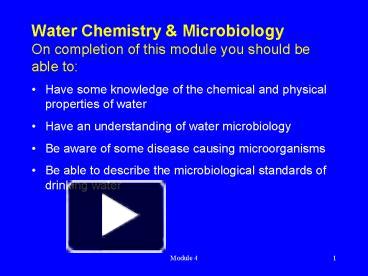 PPT – Water Chemistry PowerPoint presentation | free to view - id ...