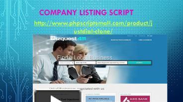 PPT – Justdial Clone Script | Company Listing Script PowerPoint presentation | free to download ...