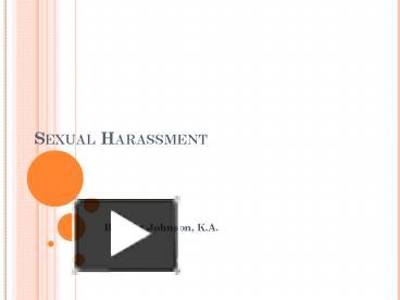 Sexual Harassment presentation | free to view