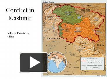 Conflict in Kashmir presentation | free to view