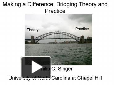 Making a Difference: Bridging Theory and Practice presentation | free ...