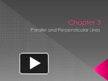 Parallel and Perpendicular Lines presentation | free to download