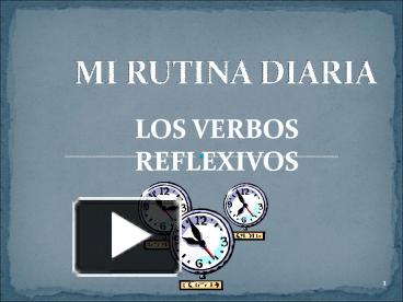 PPT – MI RUTINA DIARIA PowerPoint presentation | free to view - id ...