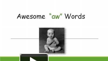 Awesome Words presentation | free to download