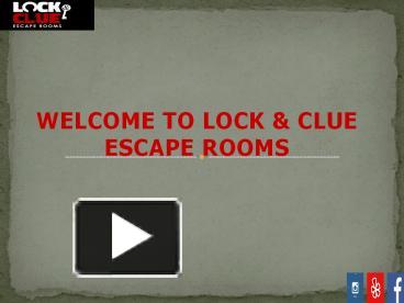Real Life Escape Rooms presentation | free to download