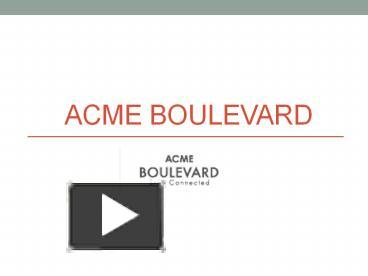 ACME BOULEVARD - 2, 3 BHK Luxury Residences presentation | free to download
