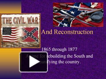 PPT – And Reconstruction PowerPoint presentation | free to download ...