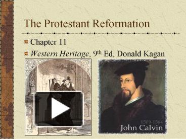 PPT – The Protestant Reformation PowerPoint presentation | free to ...