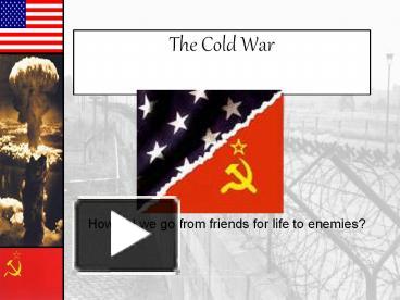 The Cold War presentation | free to download