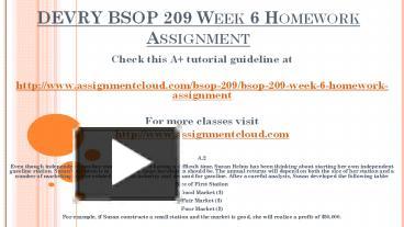 PPT – DEVRY BSOP 209 Week 6 Homework Assignment PowerPoint presentation | free to download - id ...