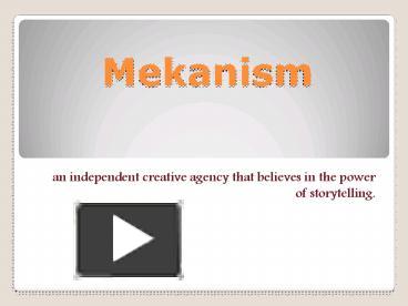 PPT – Mekanism Creative Agency San Francisco PowerPoint presentation | free to download - id ...