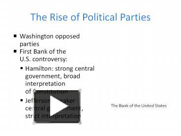 PPT – The Rise of Political Parties PowerPoint presentation | free to ...