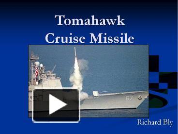 Tomahawk Cruise Missile presentation | free to download