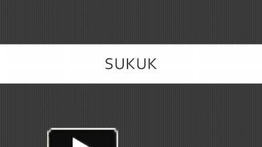 Sukuk presentation | free to download