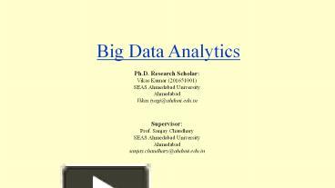 Big Data Analytics presentation | free to download