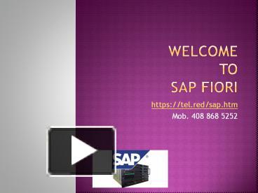 SAP Fiori presentation | free to download