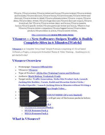 PPT – VSource review - I was shocked! PowerPoint presentation | free to download - id: 832cbf-Yzg1O