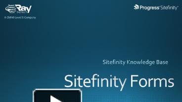 PPT – Sitefinity Forms PowerPoint presentation | free to download - id ...