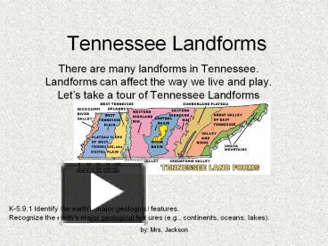 Tennessee Landforms presentation | free to download